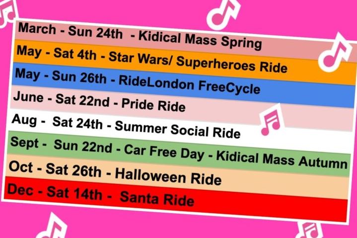Forthcoming rides and events – Cycle Islington